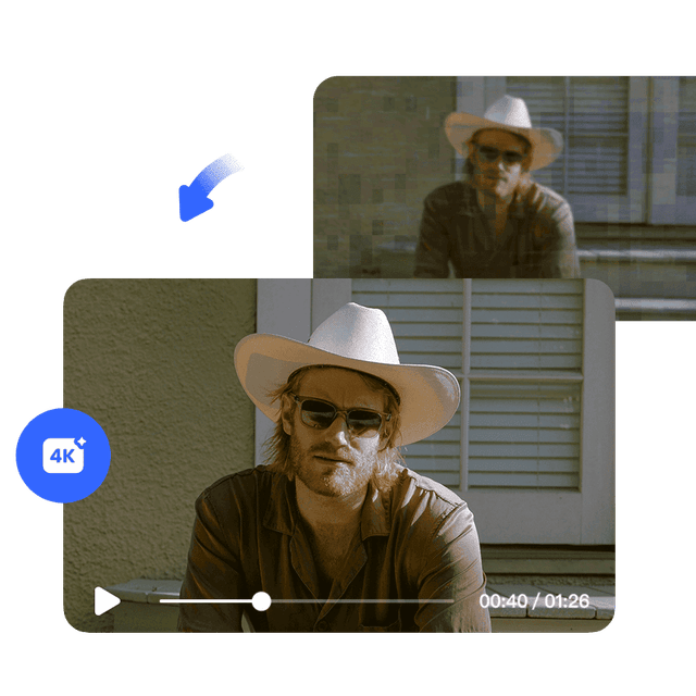 Retro Video Remastering – Enhance Classic Footage in HD ｜ Vmake AI
